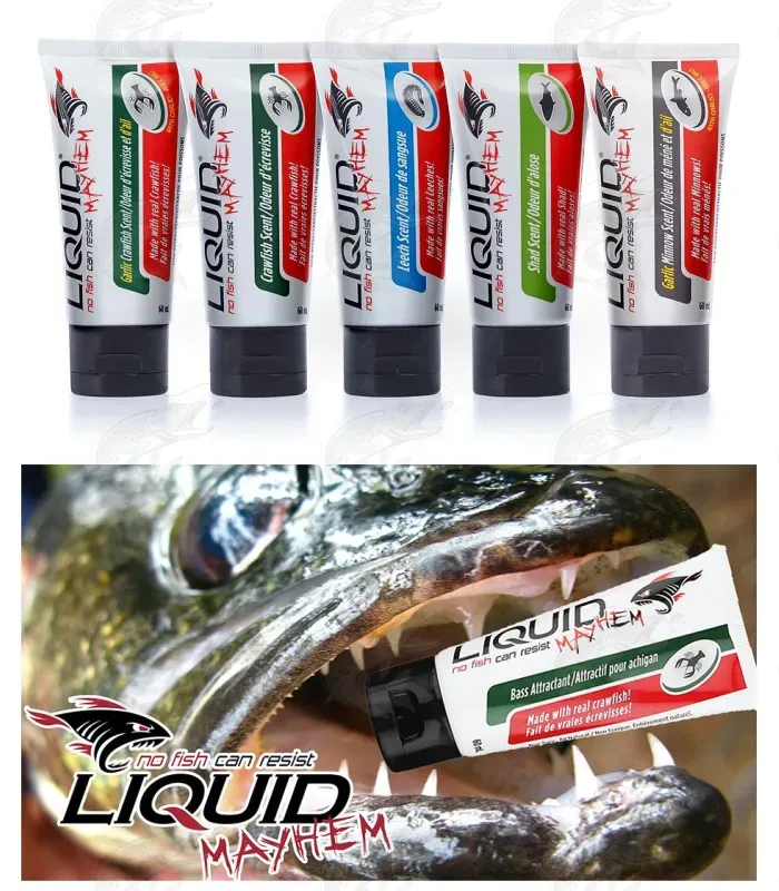 Liquid Mayhem Fish Attractant Squid Scent 2OZ Tube